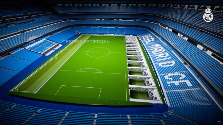 Así será el espectacular nuevo césped retráctil del Santiago Bernabéu ...